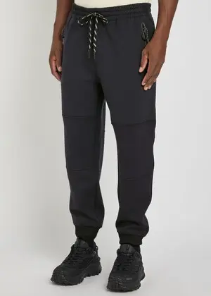 Moncler Logo-appliquéd Stretch-jersey Sweatpants - Navy