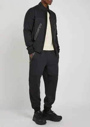 Moncler Logo-appliquéd Stretch-jersey Sweatpants - Navy