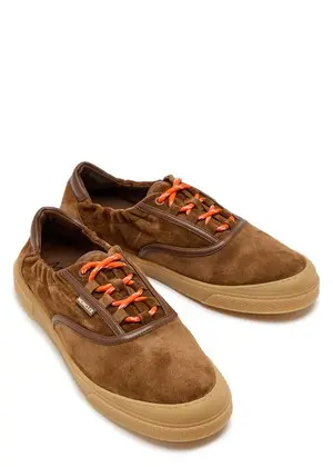 Moncler Vera Leisure Suede Lace-up Sneakers