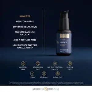 QUICKSILVER SCIENTIFIC Lipocalm Liposomal Pharmagaba Chamomile Passionflower And Skullcap Supplement