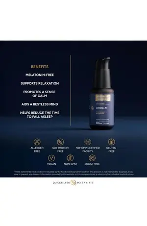 QUICKSILVER SCIENTIFIC Lipocalm Liposomal Pharmagaba Chamomile Passionflower And Skullcap Supplement