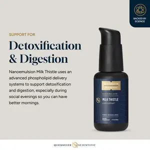 QUICKSILVER SCIENTIFIC Nanoemulsified Milk Thistle Silymarin Liquid Supplement