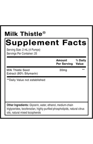 QUICKSILVER SCIENTIFIC Nanoemulsified Milk Thistle Silymarin Liquid Supplement