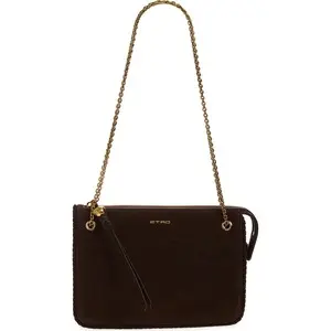 Etro Suede Crossbody Bag - Ebony