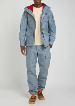 Moncler Belted Denim Cargo Trousers