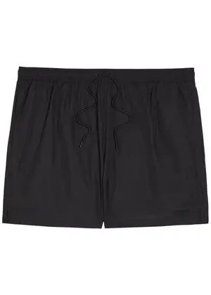 Calvin Klein Logo Appliquéd Swim Shorts - Black