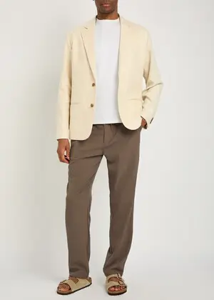Nn07 Timo Linen Blazer - Ecru