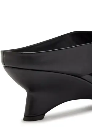 Khaite Marlow 55 Leather Mules - Black