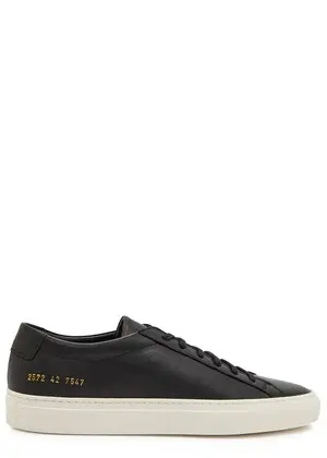 COMMON PROJECTS Achilles Premium Leather Sneakers - Black