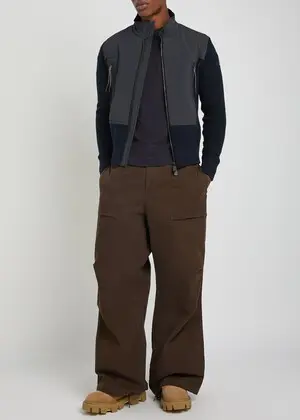 Moncler Panelled Cotton-knit Jacket