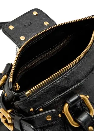Chloé Paddington Grained Leather Shoulder Bag - Black