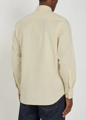 DRAKE'S Patch Pockets Corduroy Overshirt