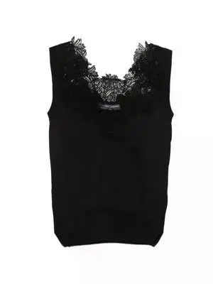 Ermanno Scervino Lace Knit Tank Top
