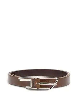 DIESEL® D-shaped Buckle Belt - Brown