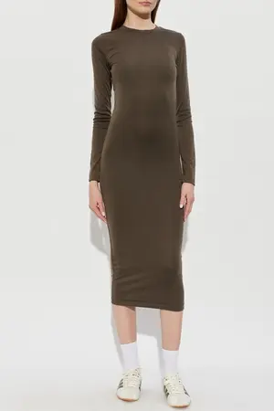Fear Of God Fitted Midi Dress - Brown