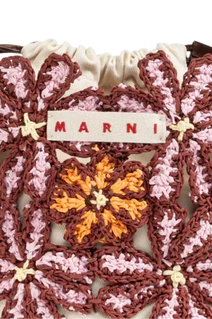 Marni Logo Bucket Bag - Brown