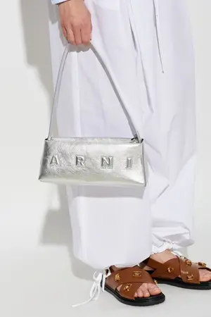Marni Bag With Logo - Silver