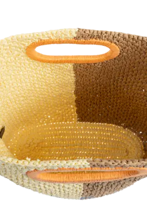 Marni Logo Raffia Tote - Beige
