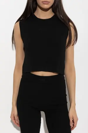 Fear Of God Sleeveless Ribbed Knit Top - Black
