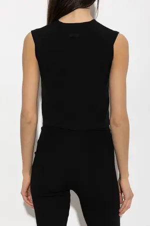Fear Of God Sleeveless Ribbed Knit Top - Black