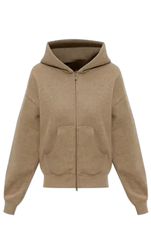 Fear Of God Hooded Zip-up Sweatshirt - Beige