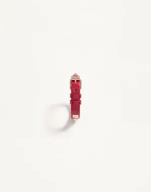 Valentino Garavani Rockstud Leather Bracelet - Red