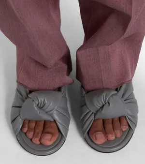Bottega Veneta Cherry Knot Leather Mules