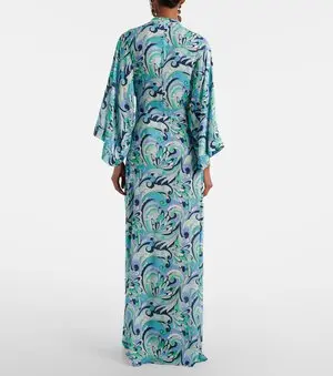 Melissa Odabash Eloise Printed Maxi Dress - Blue