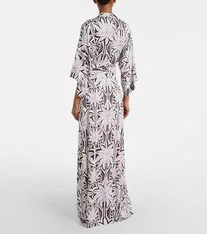 Melissa Odabash Eloise Printed Maxi Dress - Brown