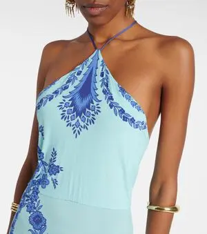 Etro Printed Halterneck Maxi Dress
