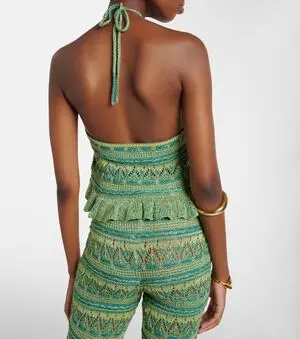 Etro Crochet Halterneck Cotton Top