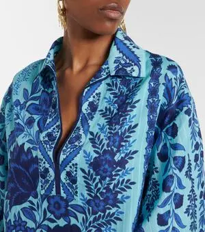 Etro Paisley Oversized Cotton Minidress