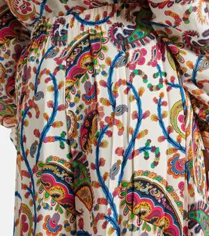 Etro Paisley Pleated Palazzo Pants - Multicoloured
