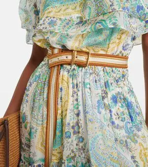 Etro Striped Woven Belt