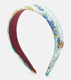 Etro Pegaso Floral Silk Headband - Multicoloured