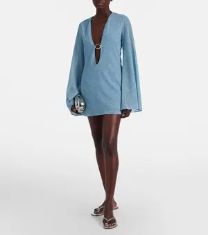 Oseree Lumière Mini Dress - Blue