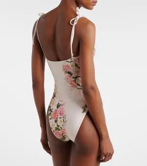 Agua Bendita Rabano Floral Swimsuit - White