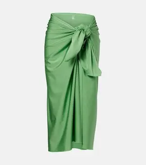 Jade Swim Nyla Satin Beach Cover-up - Green