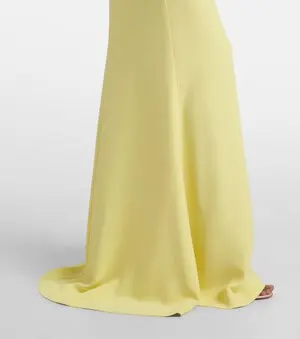 Elie Saab Halterneck Cady Gown - Yellow