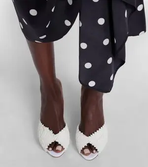 AQUAZZURA Rio Flirt Mules In Panna - White