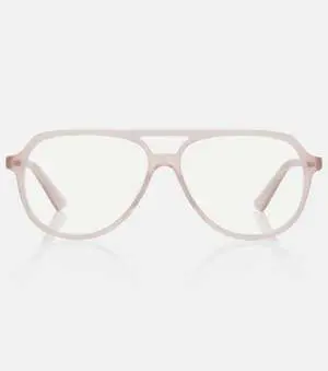 Chloé Judy Aviator Glasses - Beige