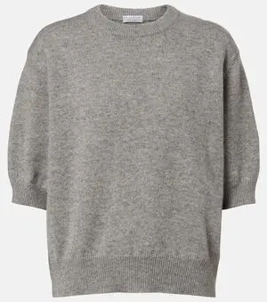 Brunello Cucinelli Monili Cashmere Sweater - Grey