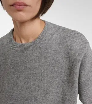 Brunello Cucinelli Monili Cashmere Sweater - Grey