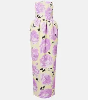 PATOU Cropped Cotton Jacket - Yellow