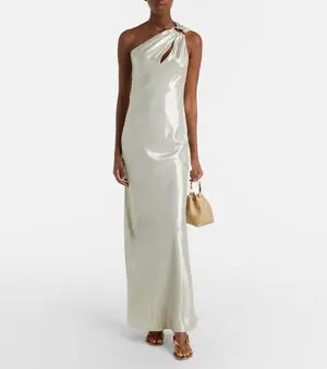 Max Mara Odissea One-shoulder Gown - Gold