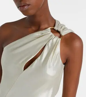 Max Mara Odissea One-shoulder Gown - Gold