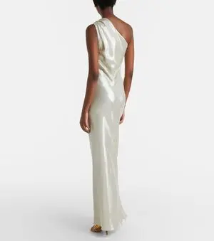 Max Mara Odissea One-shoulder Gown - Gold