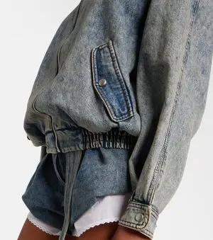 Magda Butrym Denim Blouson Jacket - Blue