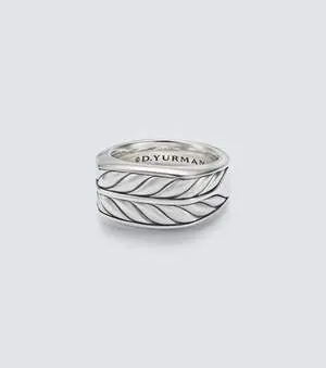 David Yurman Chevron Sterling Ring - Silver