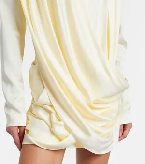 Stella McCartney Draped Satin Minidress